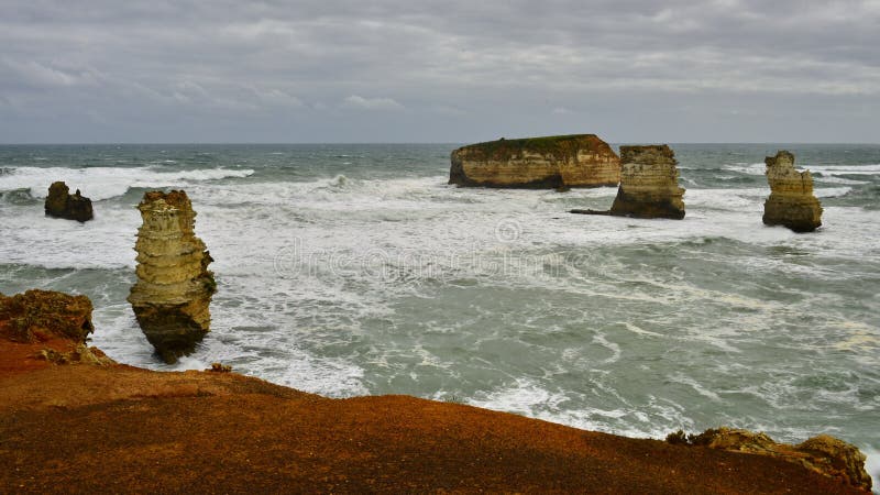 Bay of Islands Coastal Park Features Limestone Cliffs and Stack ...