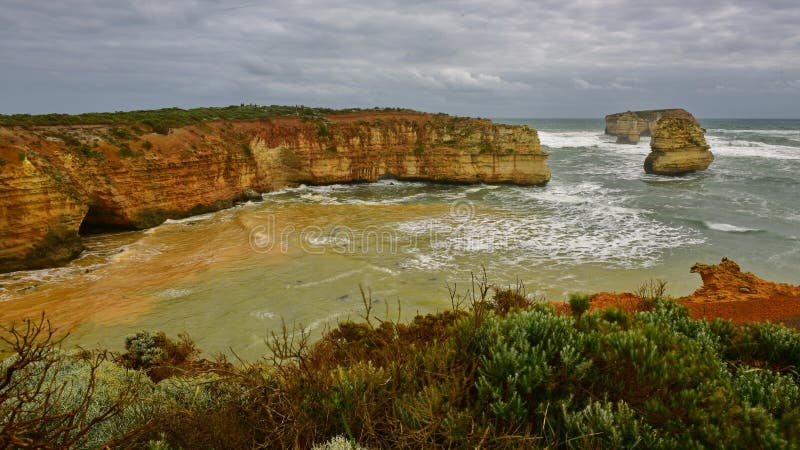 Bay of Islands Coastal Park Features Limestone Cliffs and Stack ...