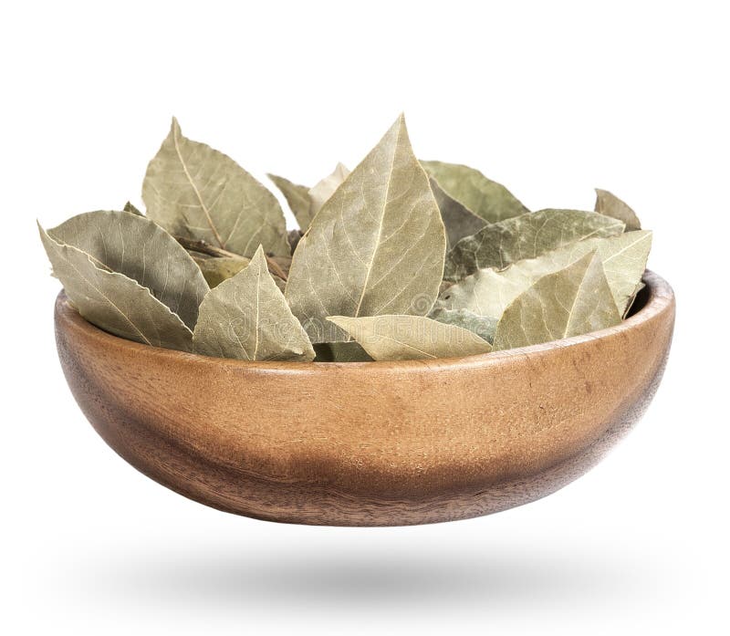 Bay Leaves in a Bowl Set, Spices in a Bowl with Bay Leaf Stock Photo ...