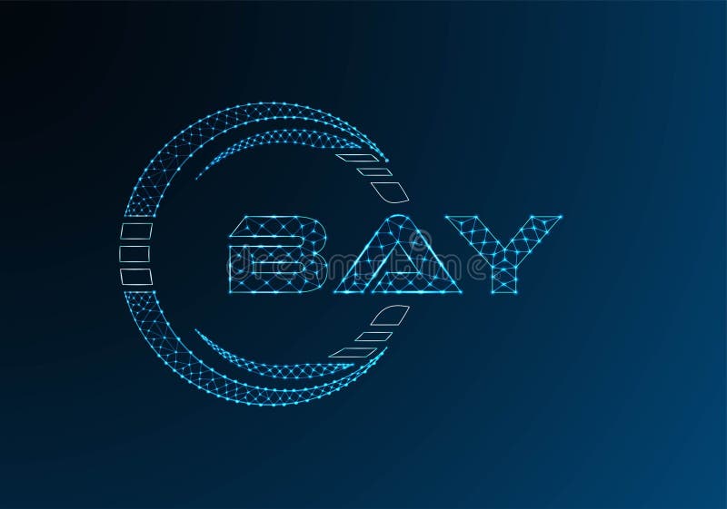 BAY Low Poly Letter Logo Vector Design. BAY Lower Poly Logo Stock ...