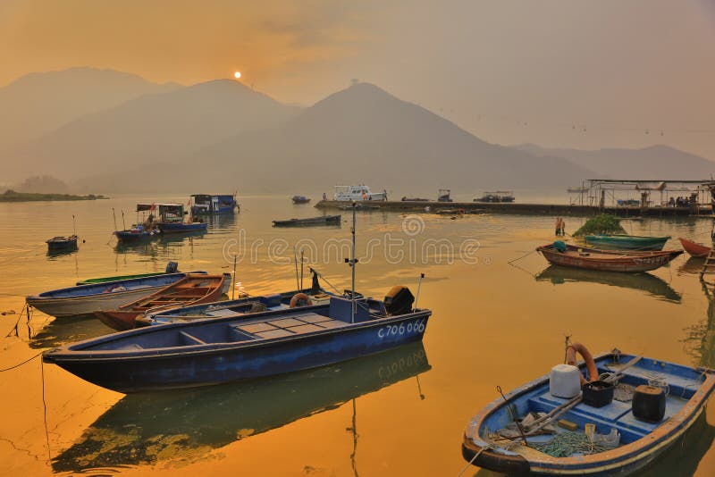 The bay of Ma Wan Chung editorial stock photo. Image of famous - 91922053