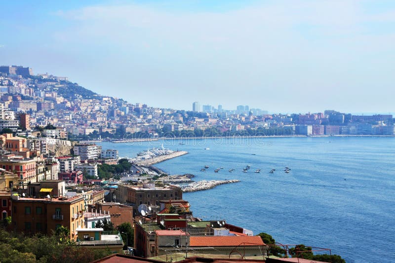 Bay of Naples stock photo. Image of gulf, italian, scenery - 18424848