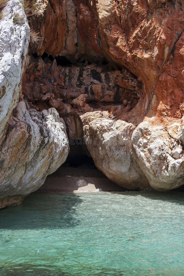 Bay in the Natural Reserve of Gypsy Stock Image - Image of sicily ...