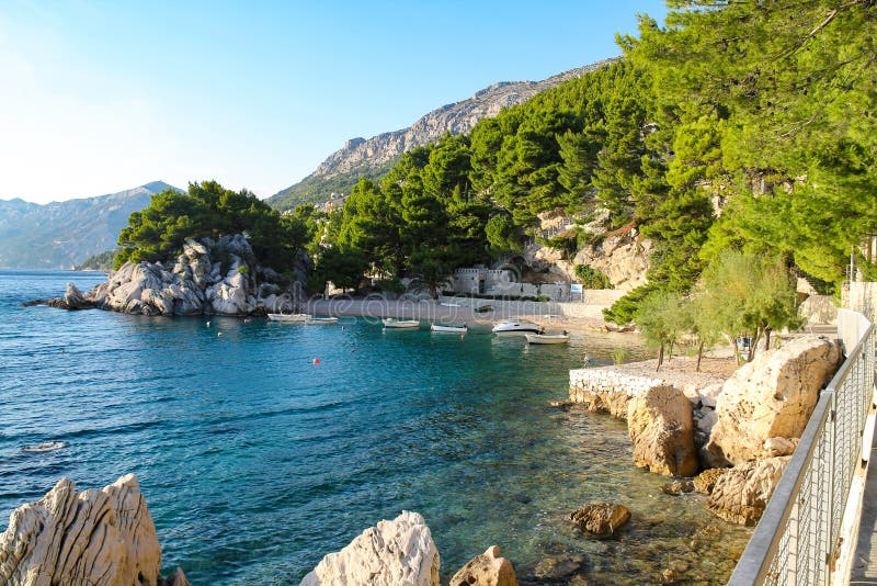 Bay Next To the Punta Rata Beach Stock Image - Image of evening, beach ...