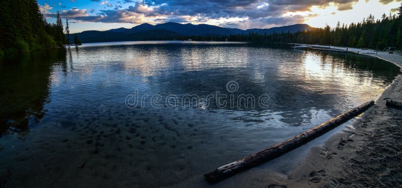 Bay of Priest Lake State Park Stock Photo - Image of national, nature ...