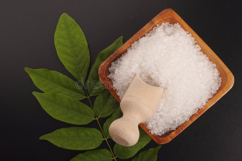 Bay salt stock image. Image of hygiene, aromatherapy - 27321833