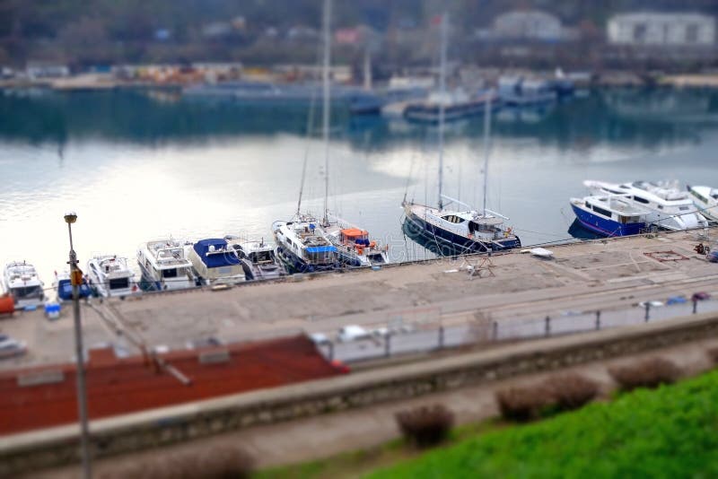 Bay with ships stock photo. Image of port, lading, sevastopol - 57973600
