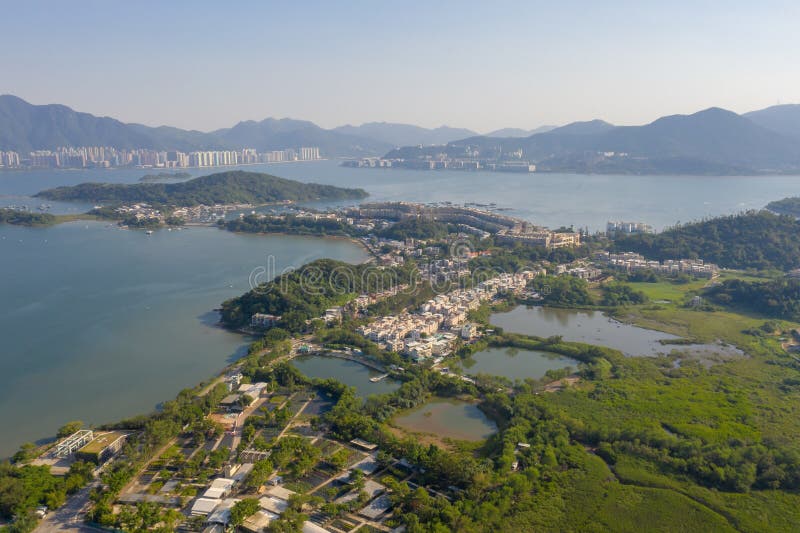 The Bay of Shuen Wan Hoi Tai Po Stock Image - Image of vacation ...