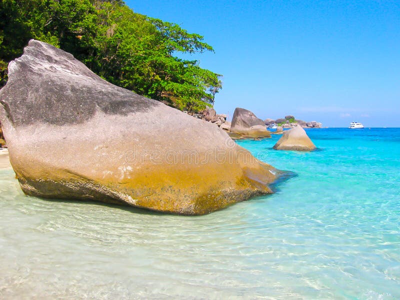 Bay of Similan Islands stock image. Image of beach, holiday - 78354189