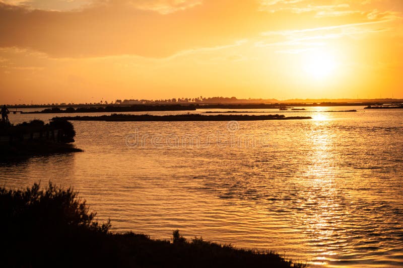 Bay sunset stock photo. Image of vacation, white, nature - 46101636