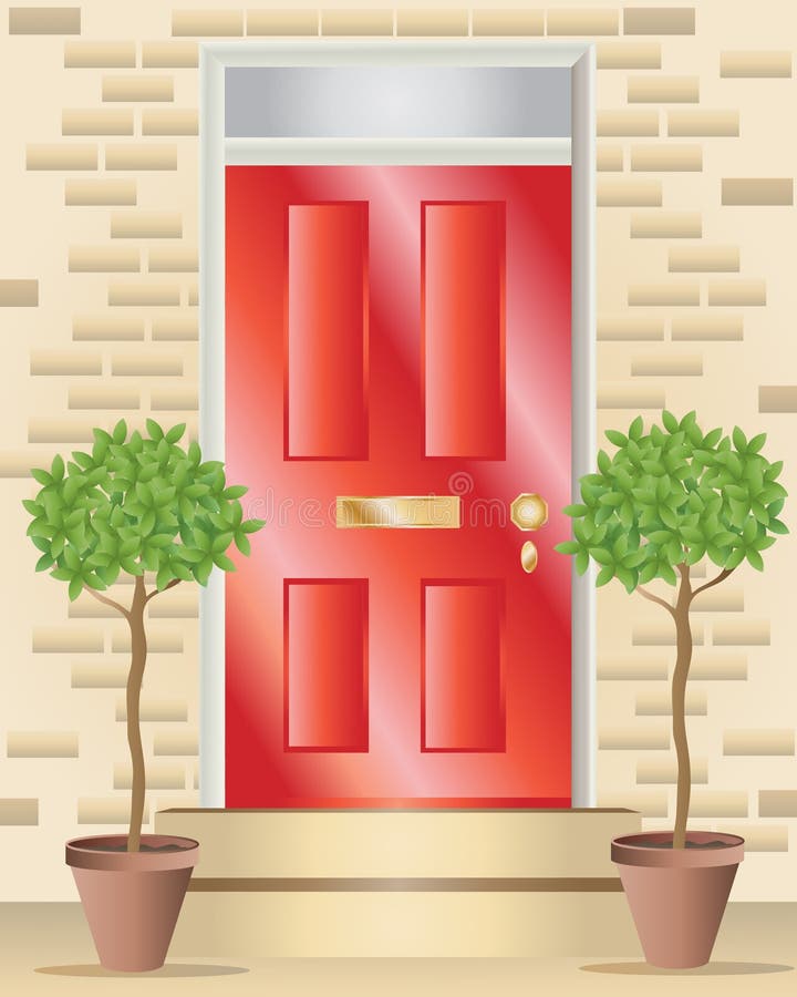 Bay trees stock vector. Illustration of pots, shiny, bricks - 17323720