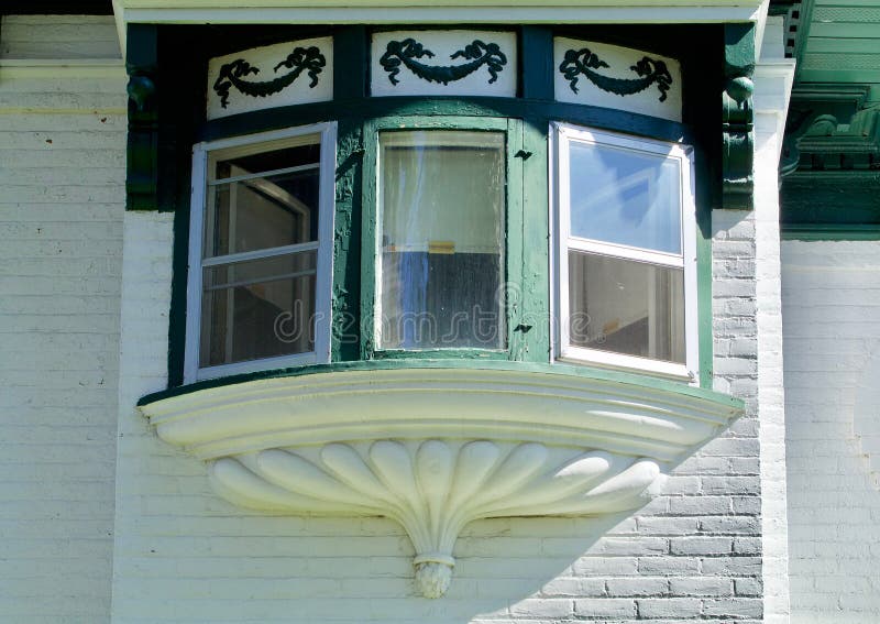 Architectural Detail Of A Bay Window Stock Photo - Image of germany ...