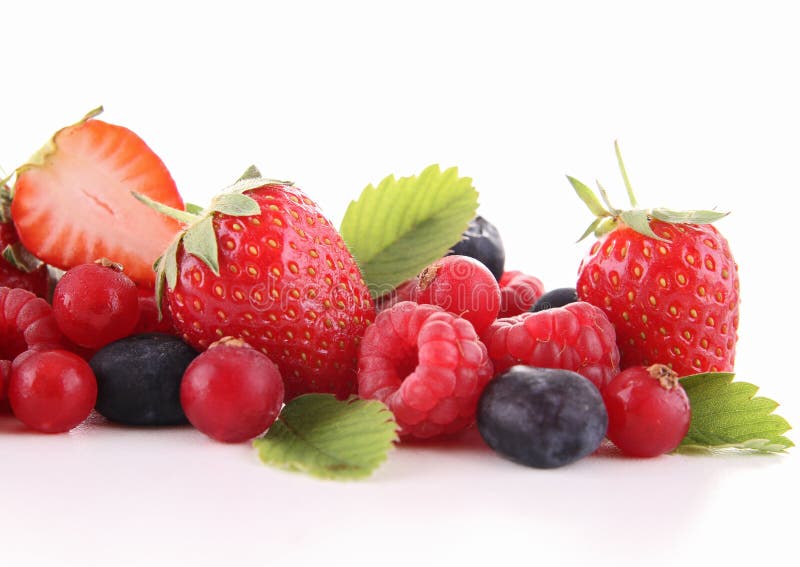 Bayas y fruta. imagen de archivo. Imagen de negro, dietético - 11138113