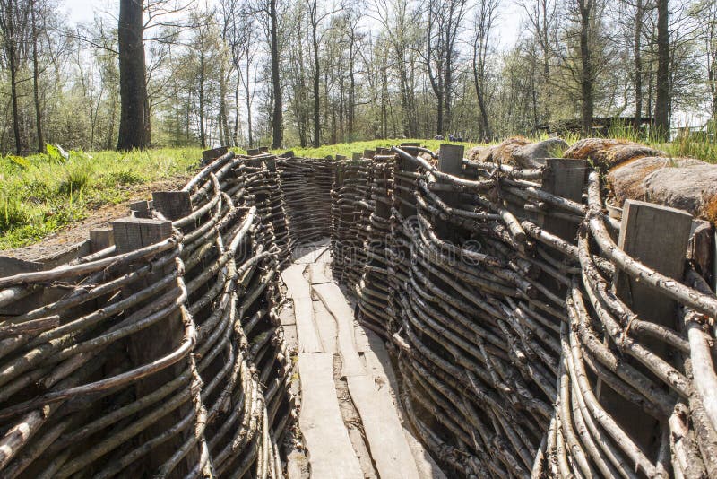 Trenches Flanders Fields Ypres Great World War Stock Image - Image of ...