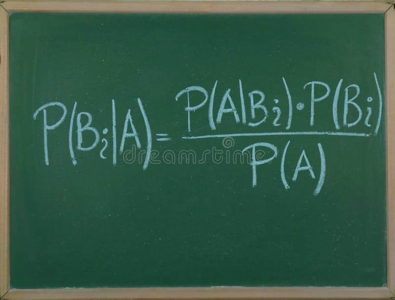 Bayes Theorem in Mathematics. Stock Image - Image of mathematics ...
