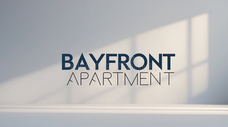 Bayfront Apartment Showcasing Elegant Typography and Modern Design ...