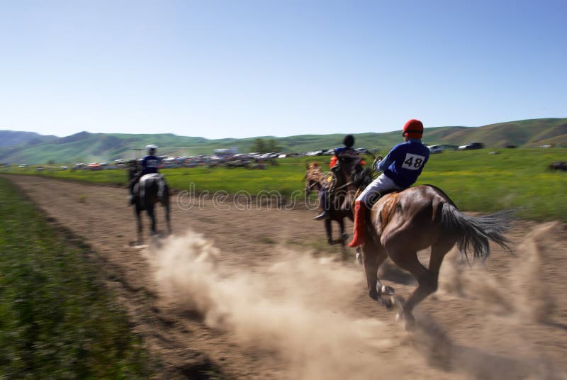 Bayga - Traditional Nomad Horses Racing Editorial Stock Photo - Image ...