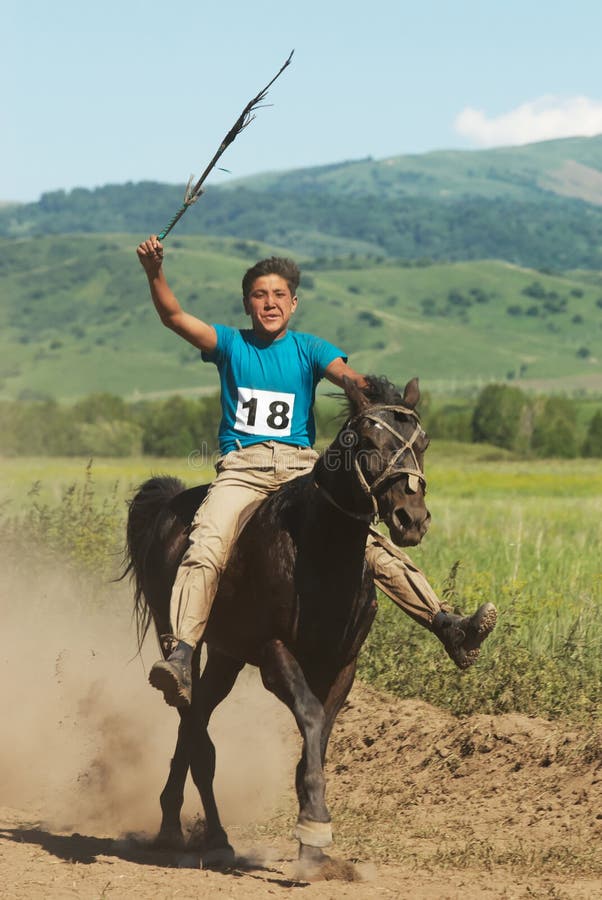 Bayga - Traditional Nomad Horses Racing Editorial Stock Photo - Image ...