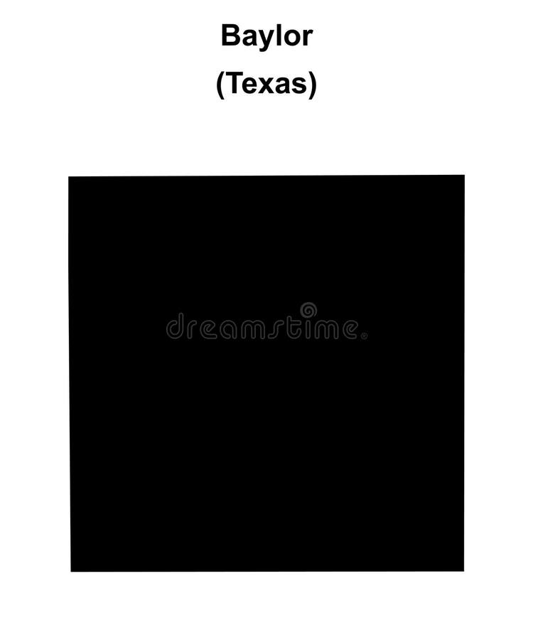 Baylor outline map stock vector. Illustration of county - 361790451
