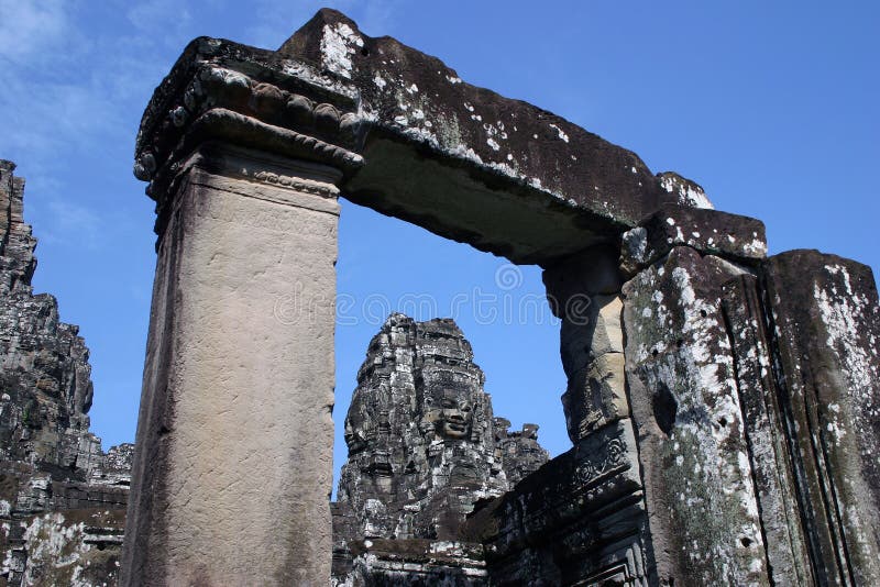 The Bayon Siem Reap stock photo. Image of built, prasat - 57362592