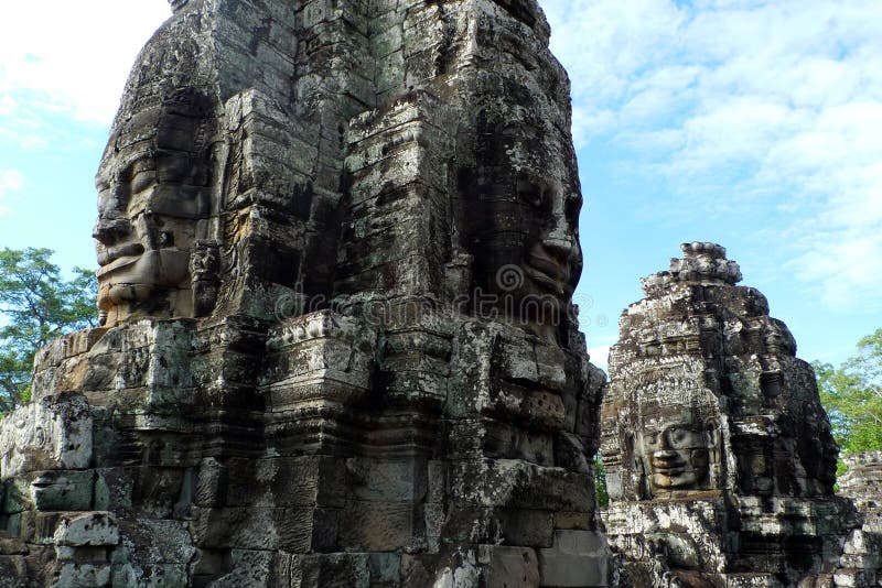 Bayon, Angkor, Cambodia stock photo. Image of cambodia - 22967576