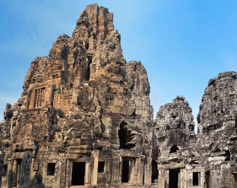Bayon Angkor Wat Cambodia stock photo. Image of angelina - 53678278