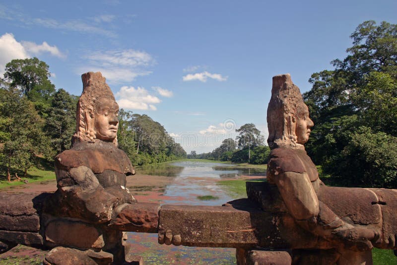 The Bayon Siem Reap stock photo. Image of built, prasat - 57362592