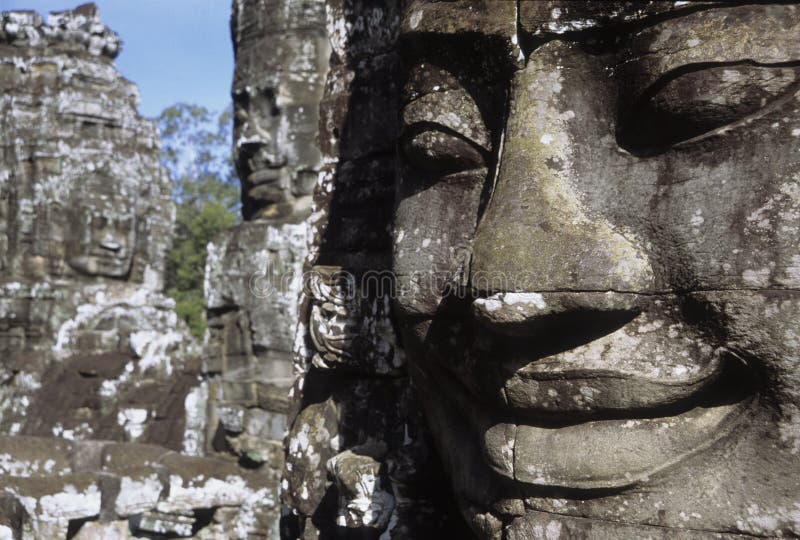 Bayon Face stock image. Image of temples, king, heritage - 2750821