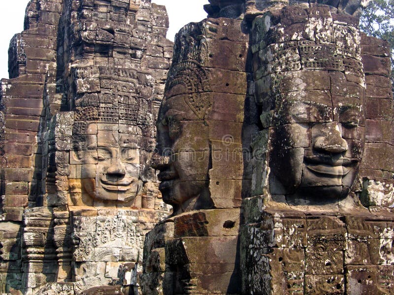 Bayon, Cambodia stock image. Image of cambodia, bayon - 17957591