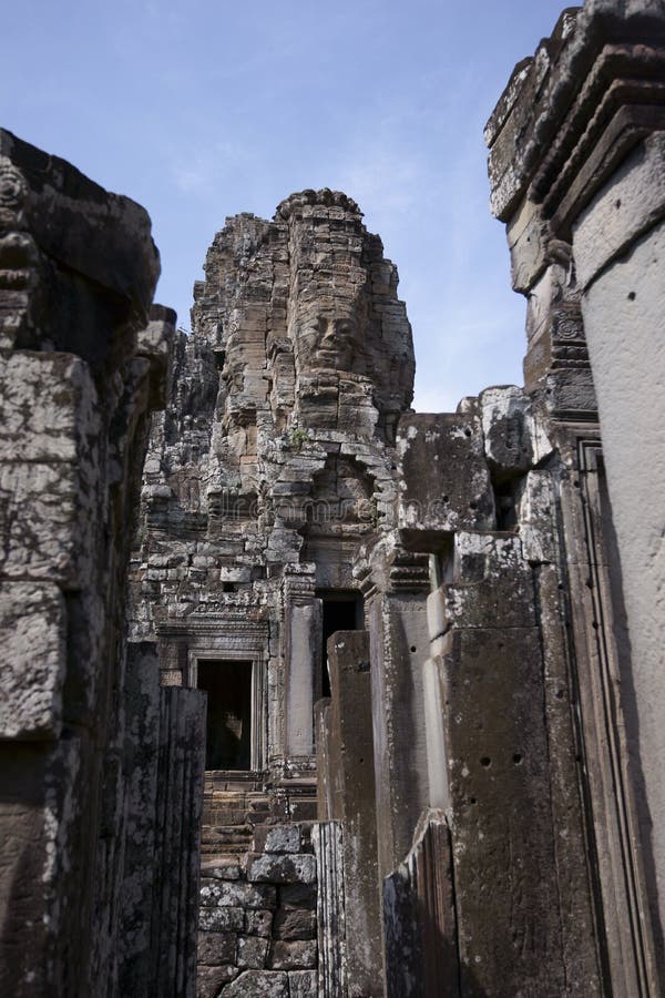 Bayon Temple, Angkor Wat, Cambodia Stock Image - Image of monument ...