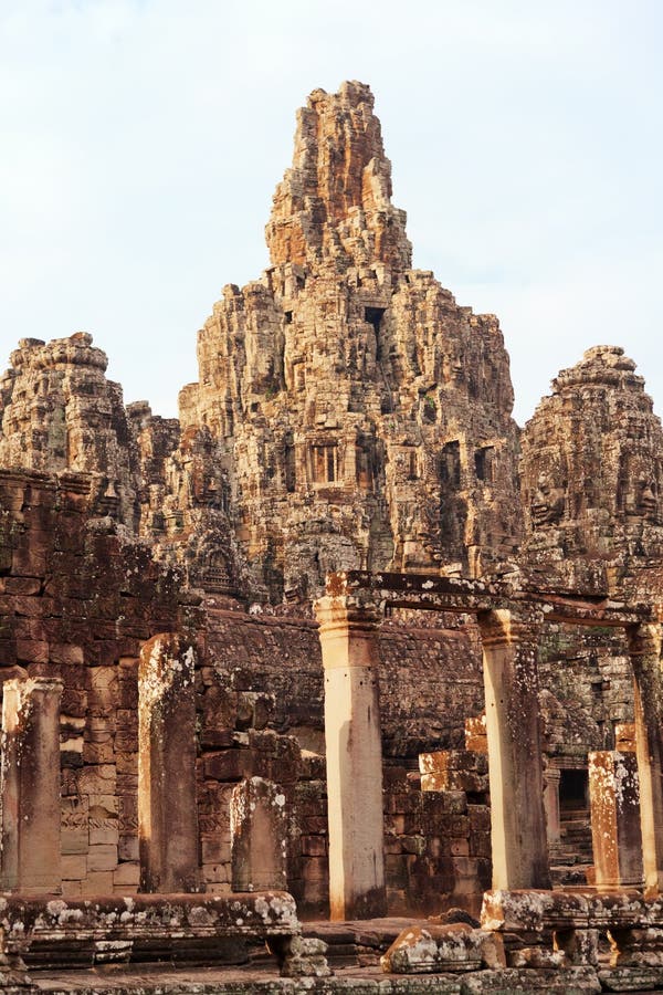 Bayon Temple Angkor Wat, Cambodia Stock Photo - Image of cambodia ...