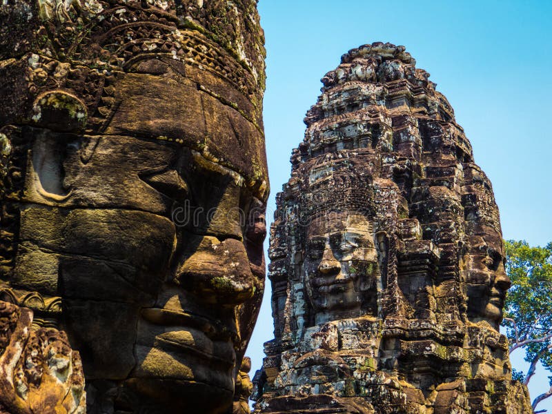 Bayon Temple, Angkor Wat, Cambodia Stock Image - Image of culture ...