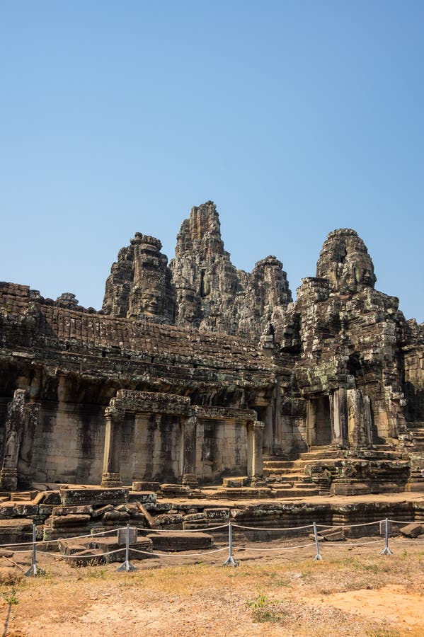 Bayon Temple at Angkor Wat Complex Stock Image - Image of sacred, rock ...