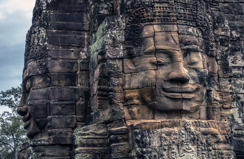 Angkor Thom: Temple of Bayon Stock Image - Image of famous, ruin: 6788551