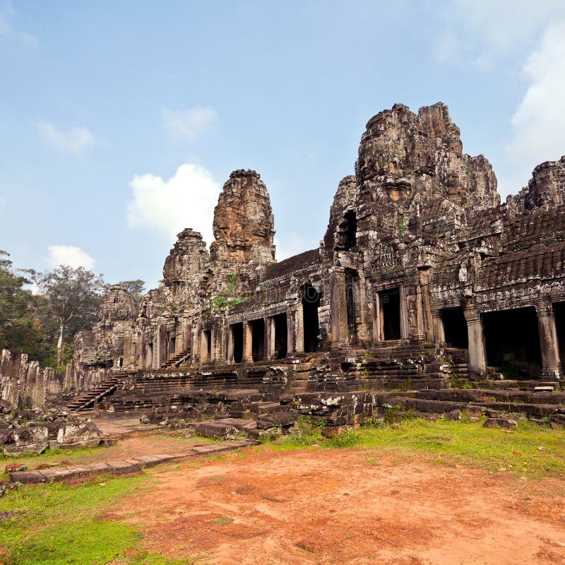 Bayon temple stock photo. Image of architecture, religion - 50622582