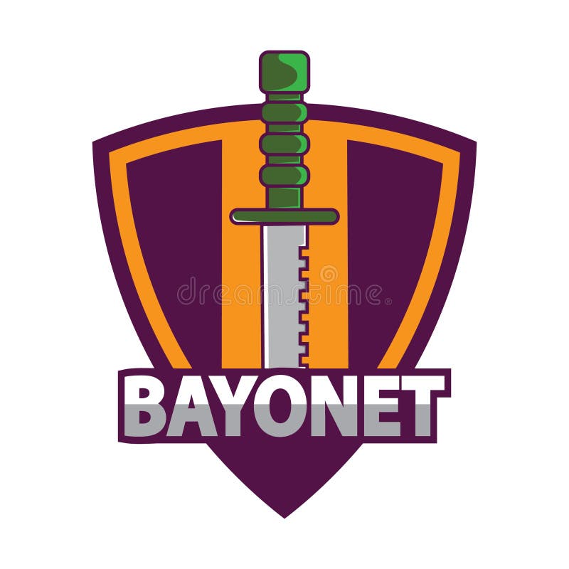 Bayonet logo template stock vector. Illustration of balls - 106636792