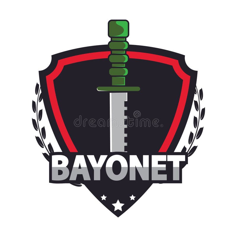 Bayonet logo template stock vector. Illustration of balls - 106636792