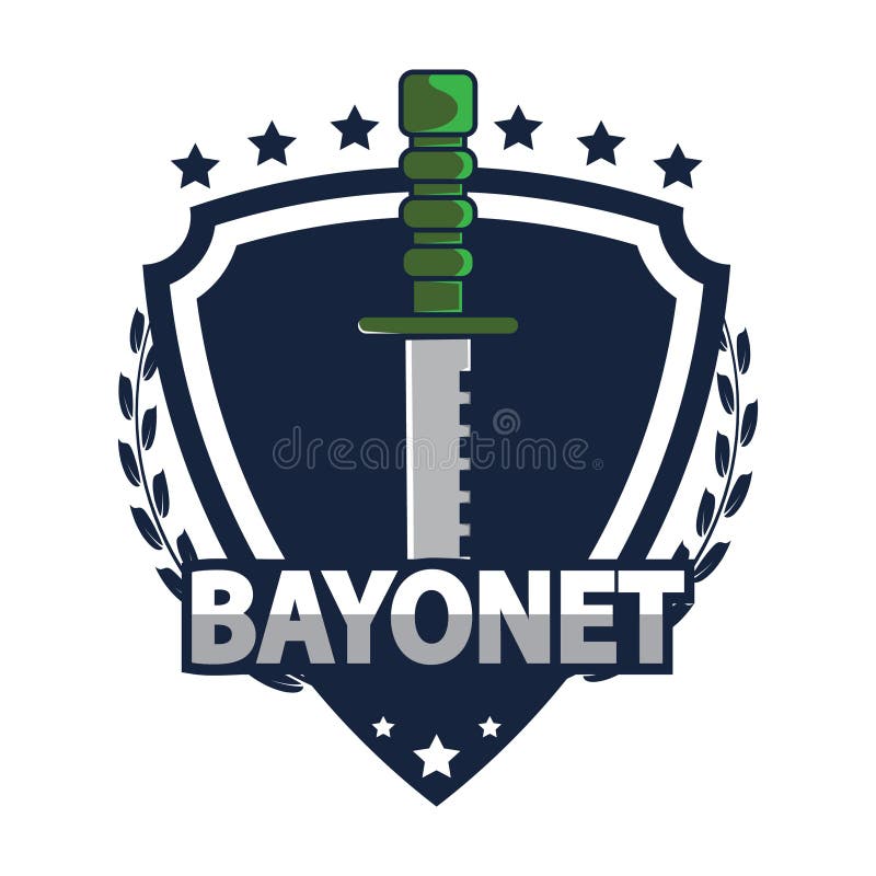 Bayonet logo template stock vector. Illustration of logotype - 106636691