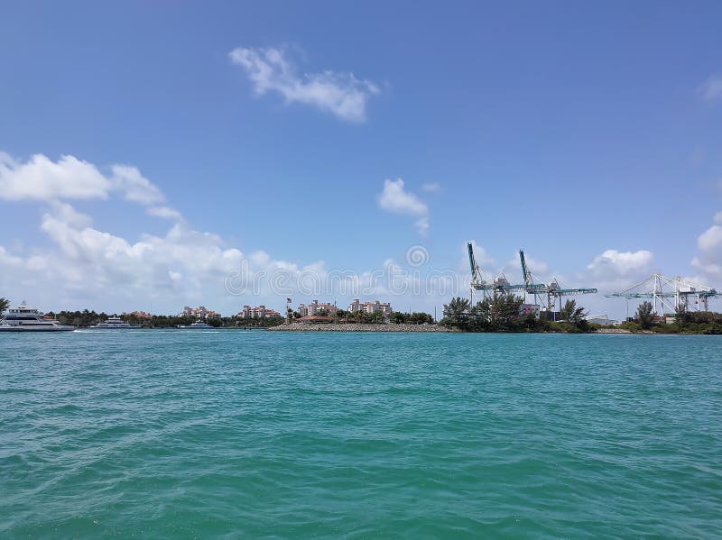 Bayside Marina in Miami, Florida USA Stock Photo - Image of united ...