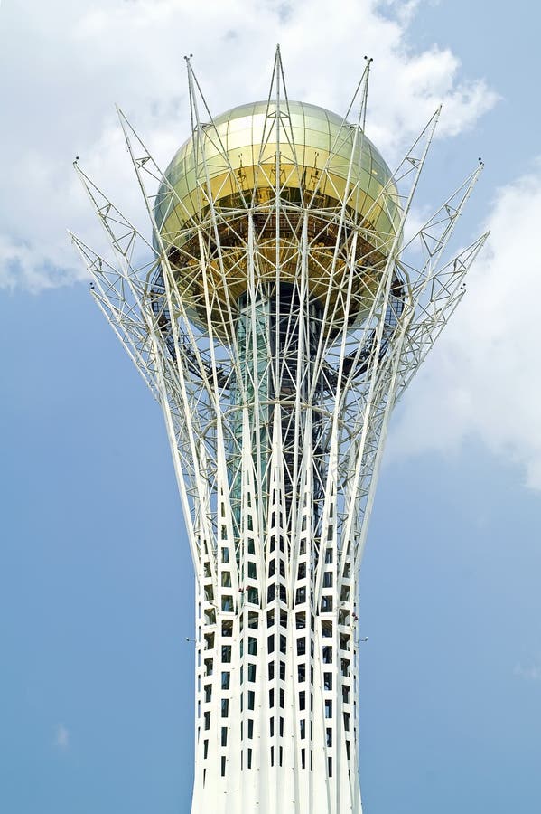 Bayterek stock image. Image of transparent, astana, ball - 25898617