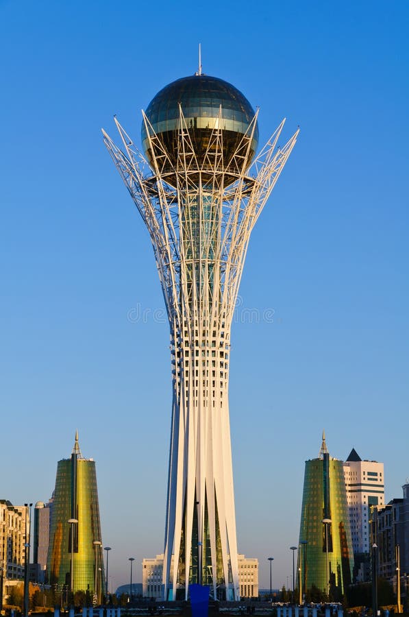 Bayterek Monument in Astana, Kazakhstan Editorial Photography - Image ...