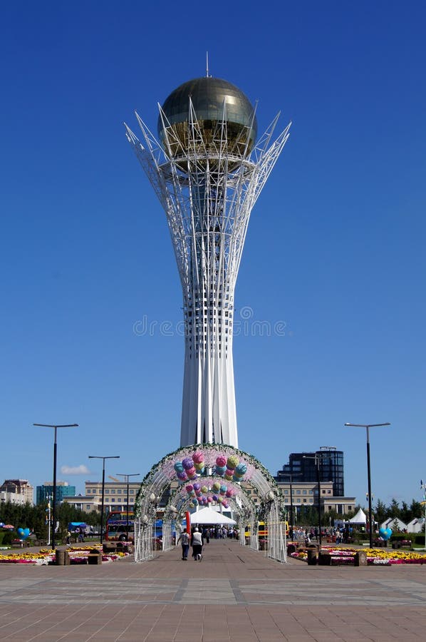 Bayterek Is The Symbol Of Astana Editorial Photo - Image of landmark ...