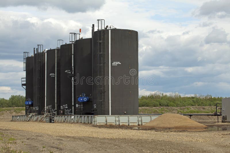 Baytex Bitumen Tanks, Alberta, Canada Editorial Image - Image of ...