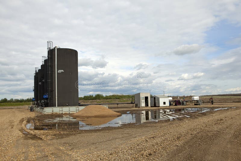Baytex Bitumen Tanks, Alberta, Canada Editorial Photography - Image of ...