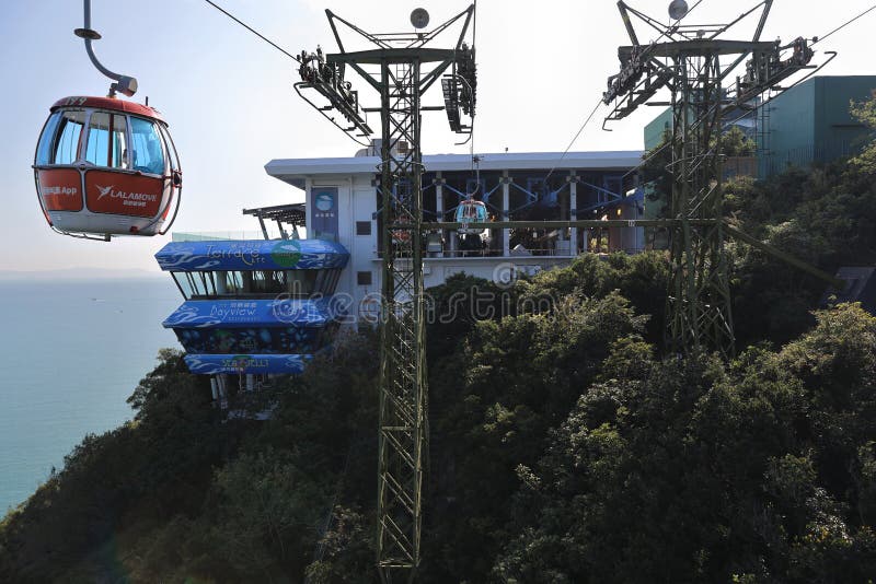 The Bayview Restaurant and Cable Car, Hk 18 Nov 2021 Editorial Photo ...