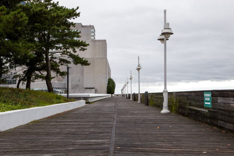 The Wooden Boardwalk in New Jersey Stock Photo - Image of scenic ...