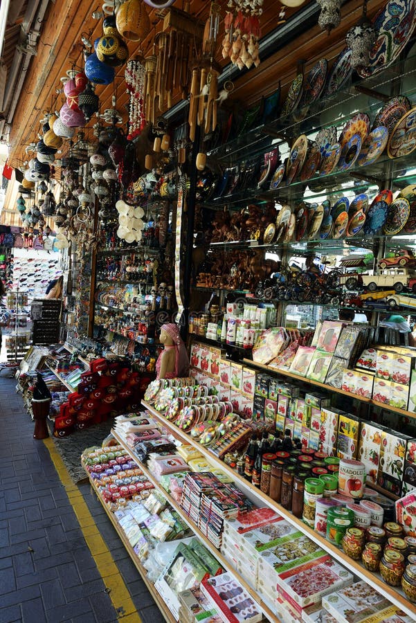 Bazaar. Alanya. Turkey. stock photo. Image of decoration - 43426532