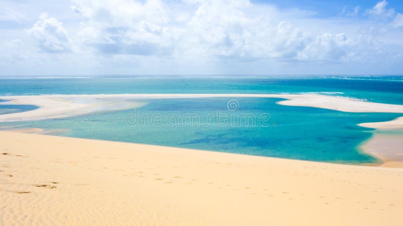 Bazaruto Tropical Archipelago View Stock Image - Image of clouds, blue ...