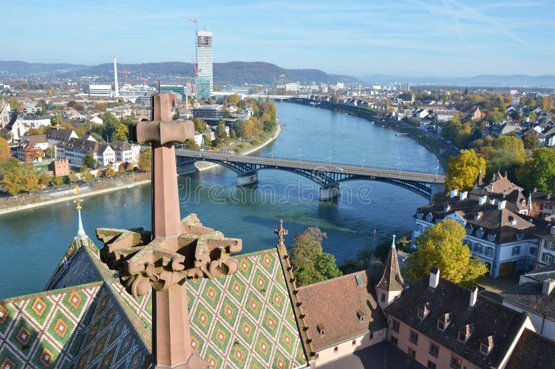 Bazel, Zwitserland stock afbeelding. Image of europa - 50757155