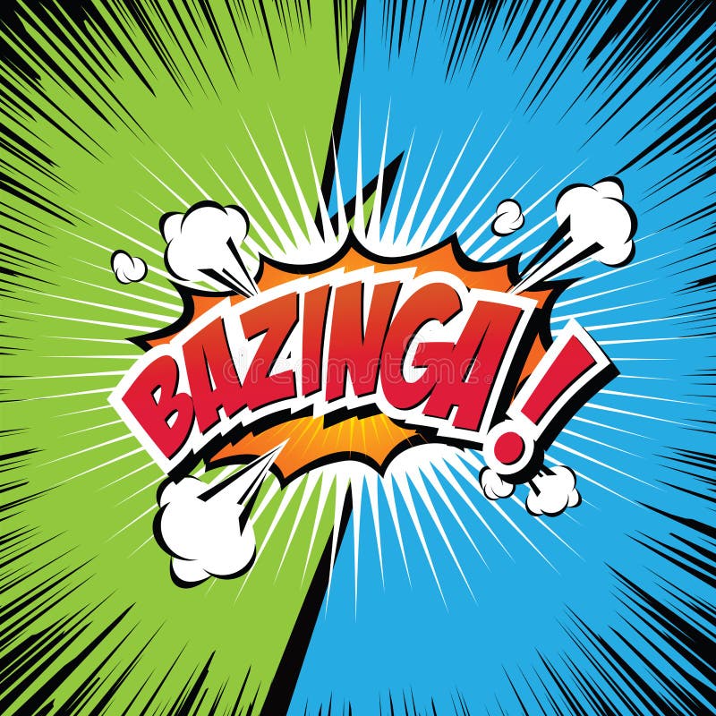 Bazinga! Comic Speech Bubble, Cartoon Stock Vector - Illustration of ...